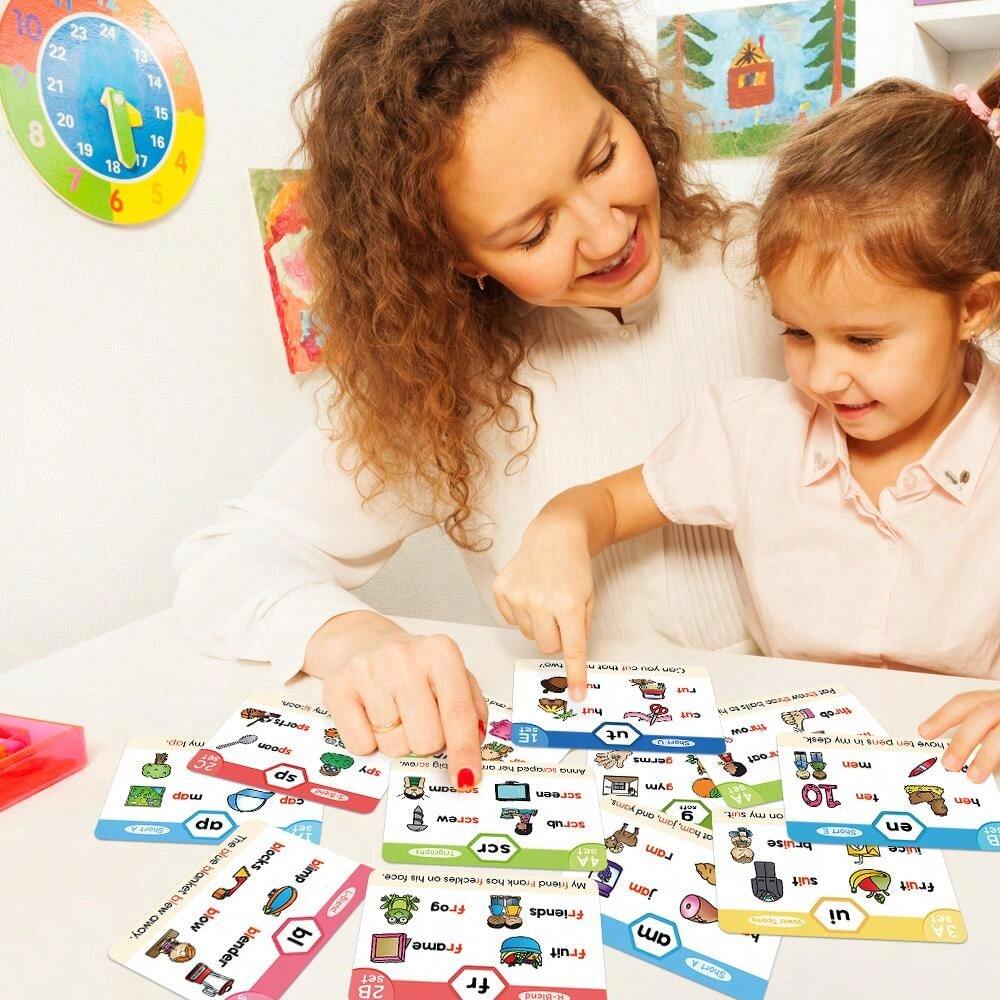 118 grupos de tarjetas didácticas de fonética - Aprende a leer en 20 etapas fonéticas - Dígrafos ...