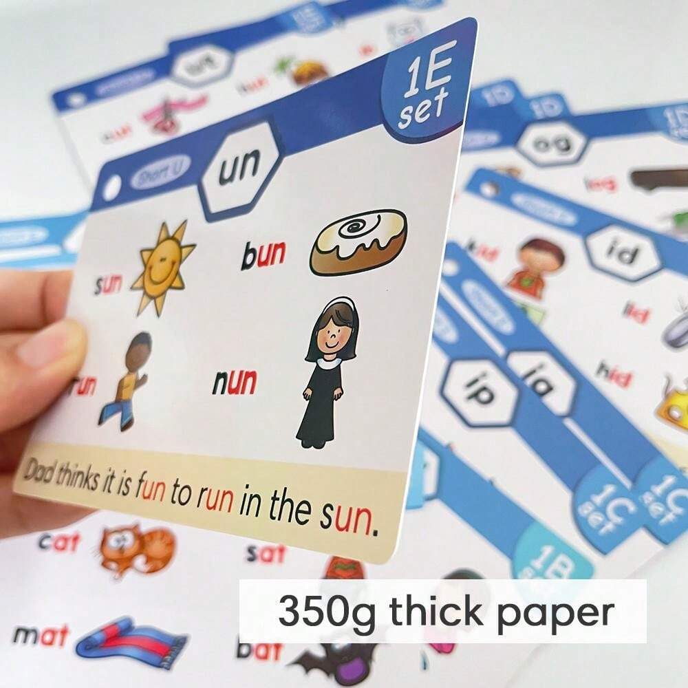 118 Groups English Phonics Flashcards For Kids Baby Learning English ...