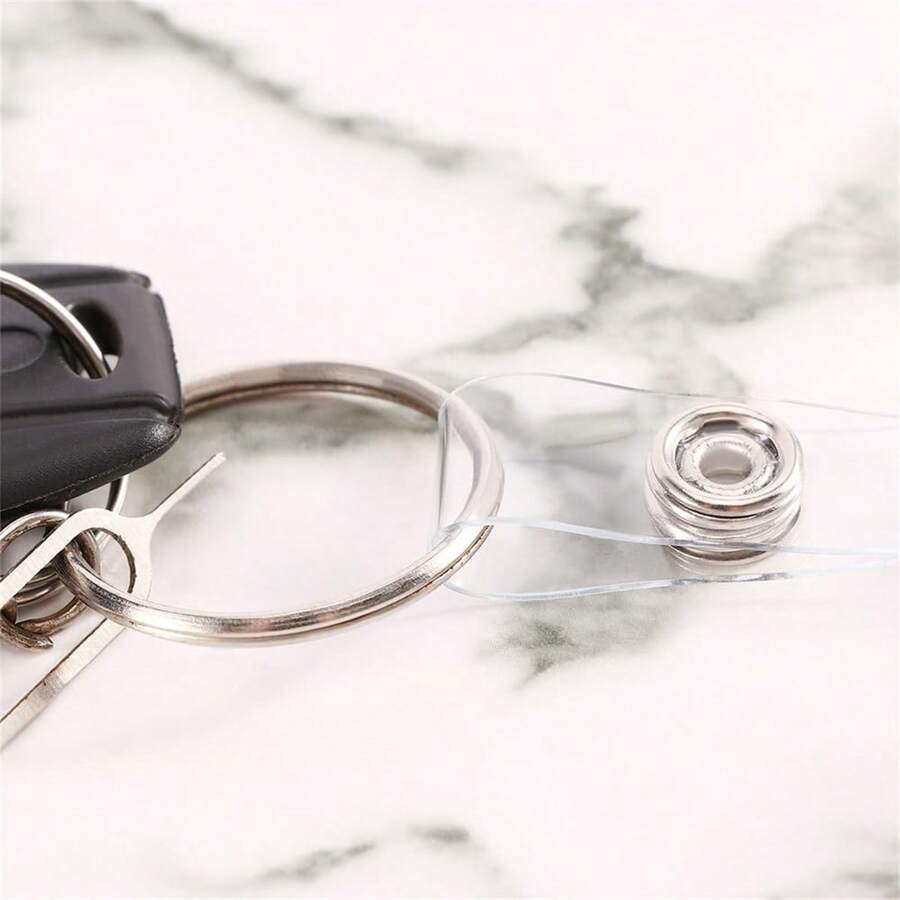 1pc 24-Inch Extendable Badge Reel With Belt Clip, Retractable Round ID ...