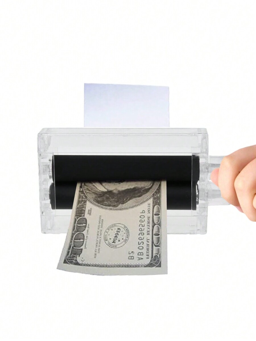 1pc Funny Money Printer Magic Trick Prop, Simple White Paper To ...