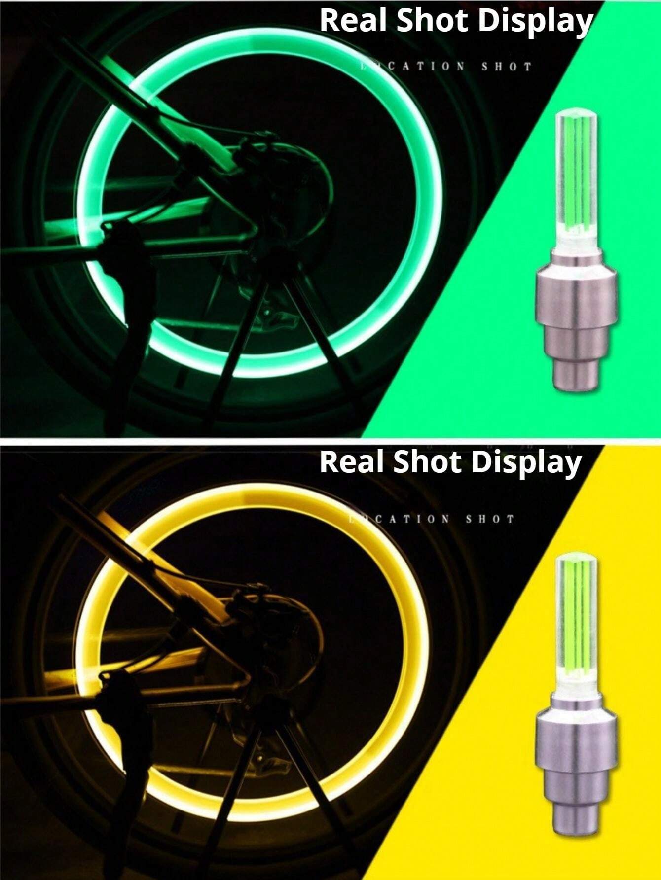 8pcs-Valve Light, Accessory Air Nozzle, Equipped Wheels, Night Ride ...