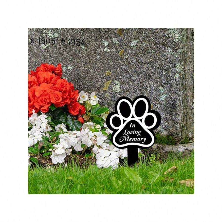 For Pet,1pc Paw Print Pet Lost Memorial Gifts Sympathy Gifts For Loss ...