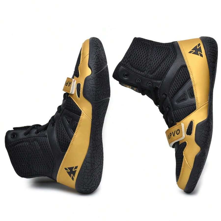 Professional Wrestling Shoes High Top Boxing Shoes For Men And Women ...
