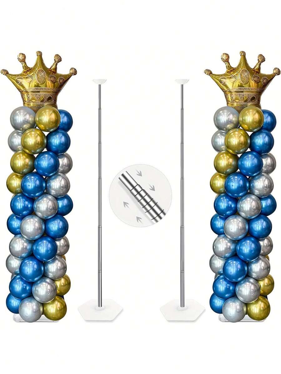 2m Retractable Pole Balloon Bowl Stand For Wedding Birthday Party ...