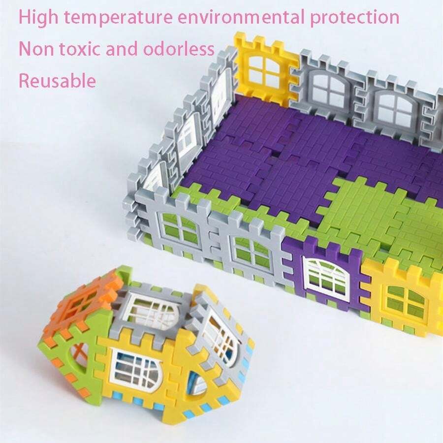 Grandi blocchi da costruzione per case, set di costruzione in plastica ...