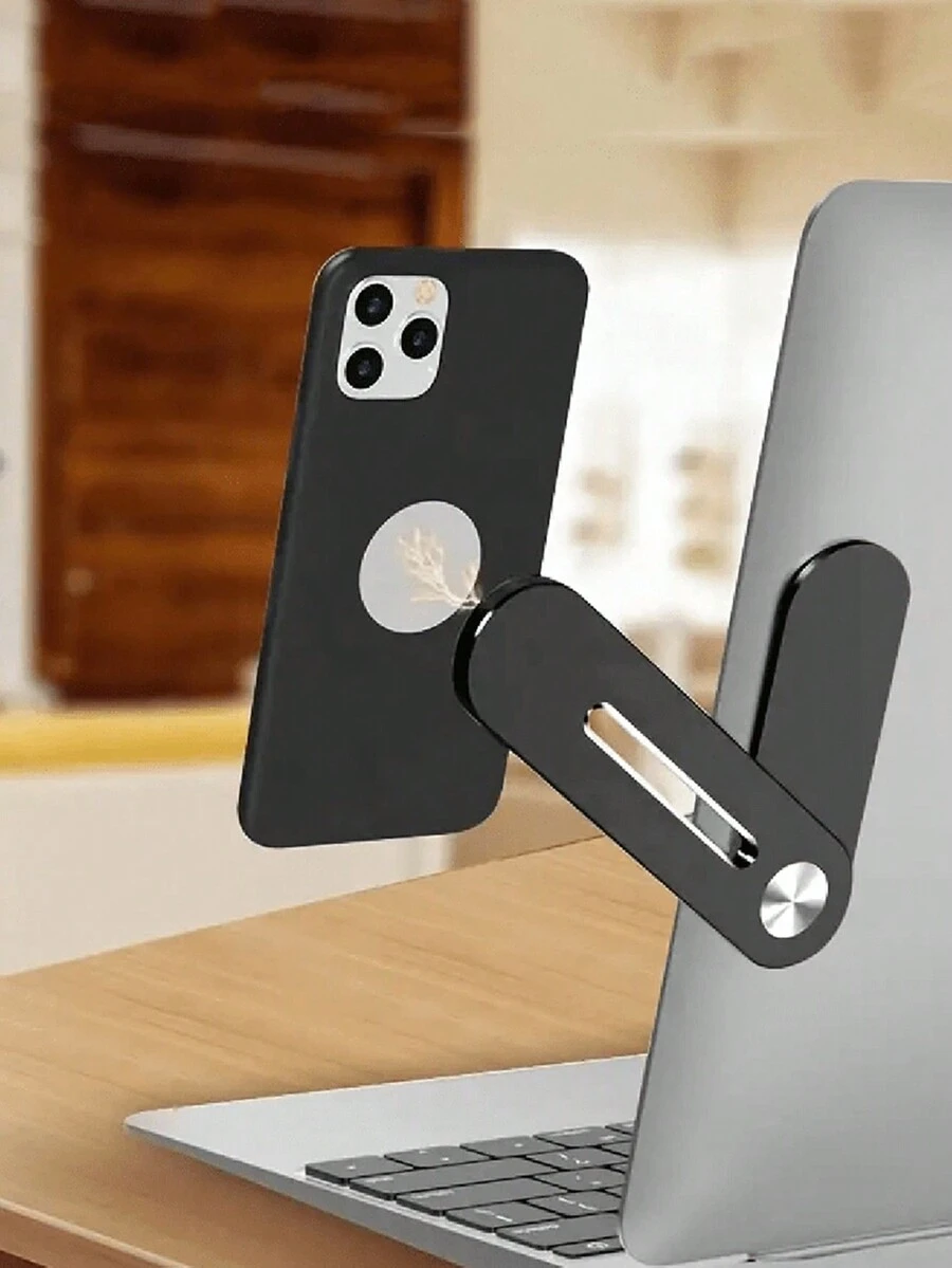 Mini Magnetic Phone Holder For Laptop, Portable Metal Retractable Stand ...