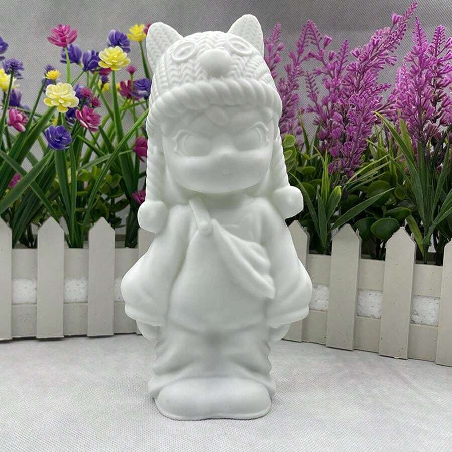 1pc Colorful Plaster Doll/Puppet, DIY Handpainted Figure With 'Dora And ...