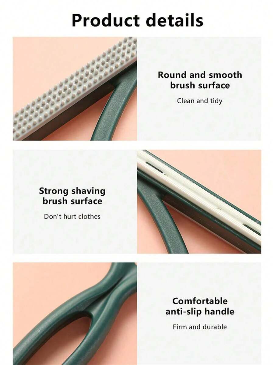 1pc PP Double Sided Pet Hair Remover Lint Remover Clean Tool Shaver ...