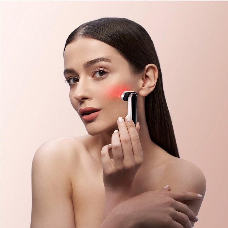 VEVOR Red Light Therapy Wand For Face, 7-Color LED Facial Wand Red ...