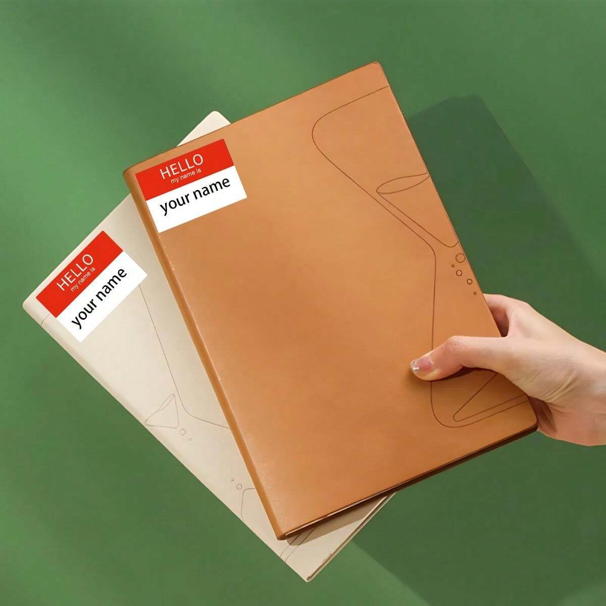 10 Blatt Hallo-My-Name-Sticker, rot Namensschild-Labels, Aufklebbare ...