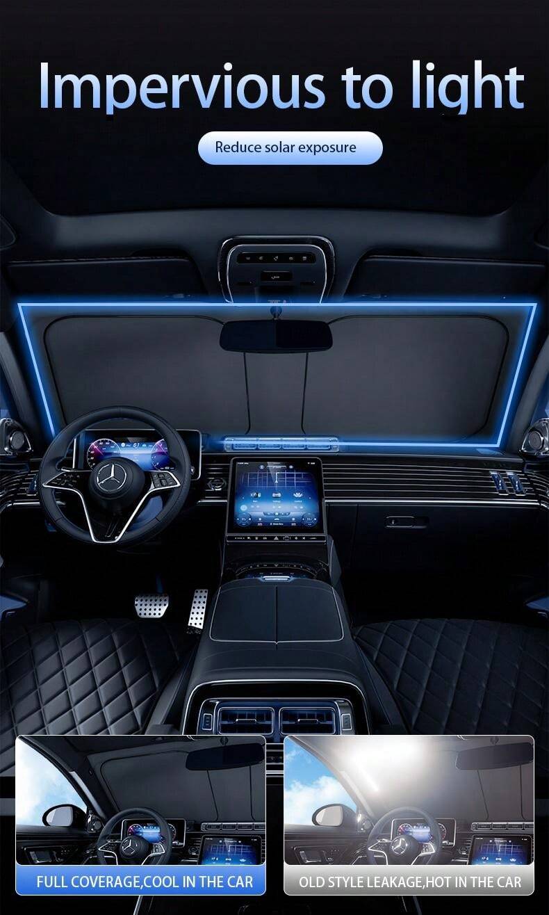 Upgraded Sunshade For 2016-2024 Tesla Model X Windshield Sun Shade ...