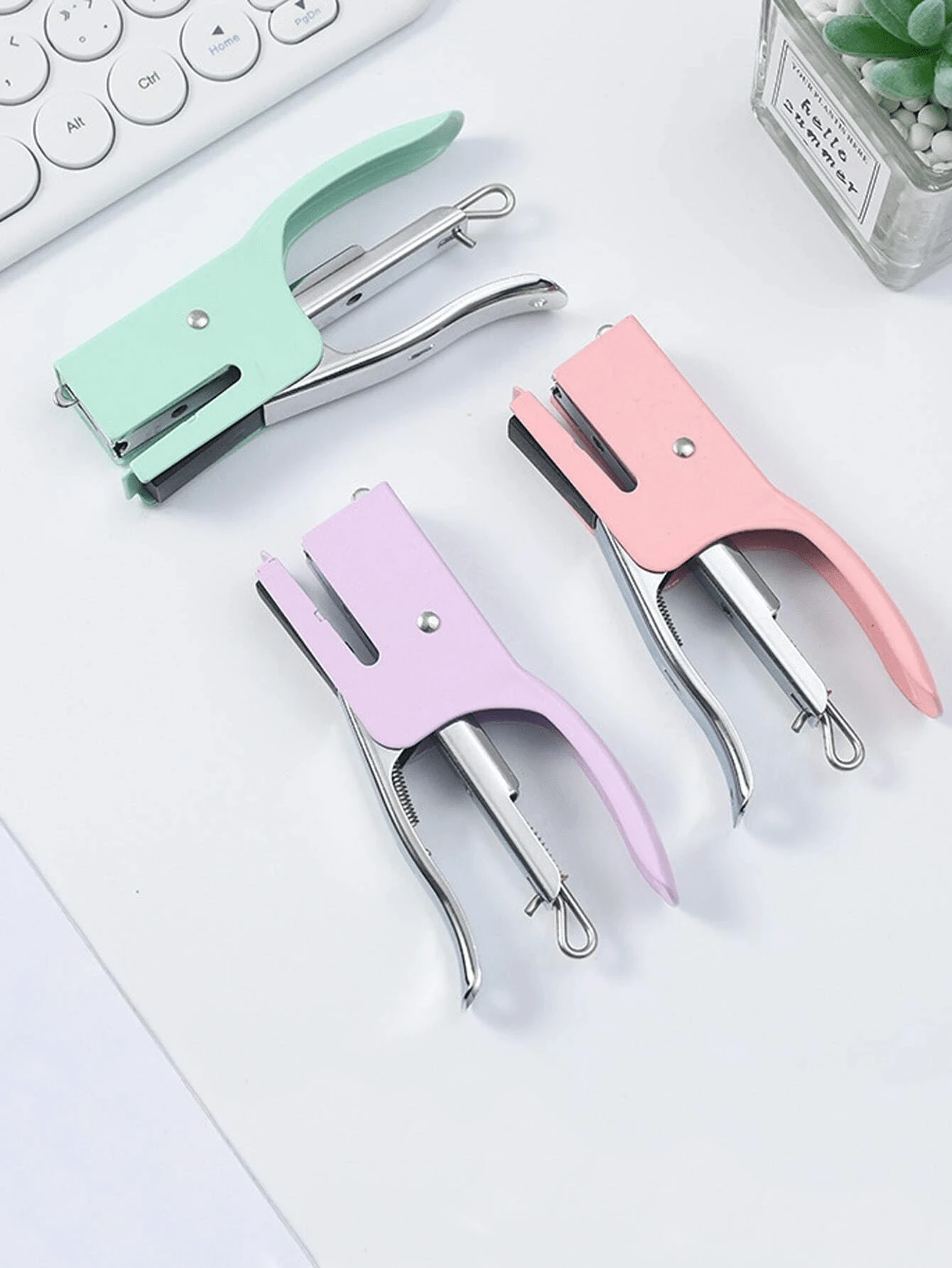 Macaron Color Metal Manually Operated Stapler, No.10 Powerful Delivery ...
