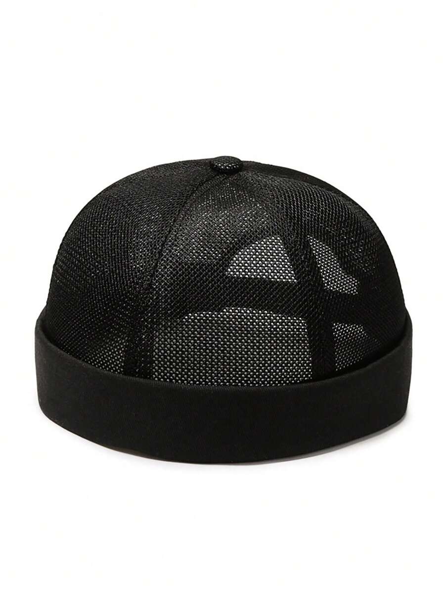 1pc Breathable Mesh Brimless Hat For Men And Women - Lightweight And ...