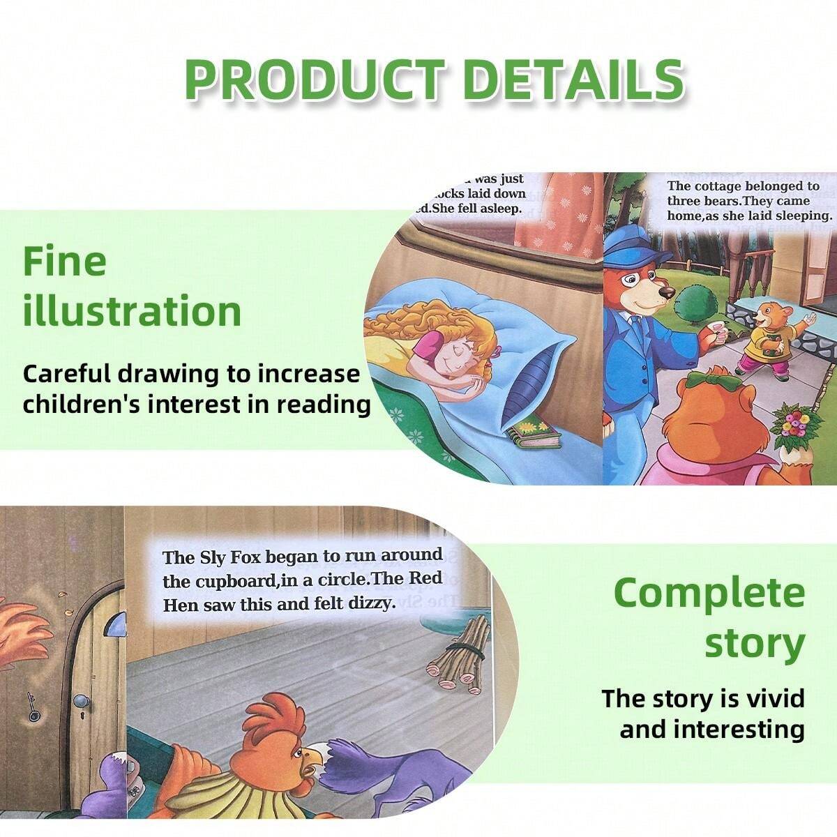 1 Set Of 6 English Story Books, Featuring Six Different Stories - Six ...