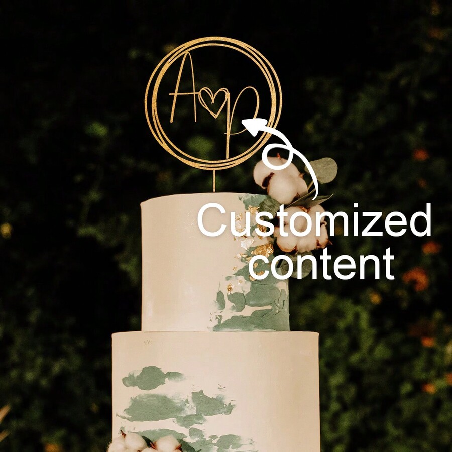 Cake Topper For Wedding, Custom Name Cake Topper, Mr. And Mrs. Cake ...