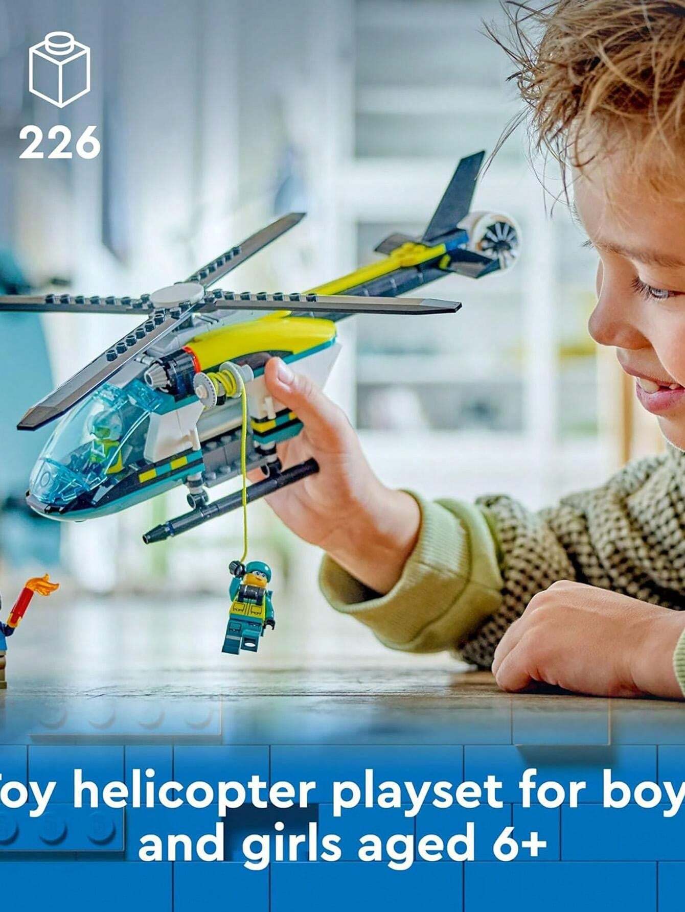 LEGO Bloco de Construção LEGO Série da Cidade Avião de Resgate de ...