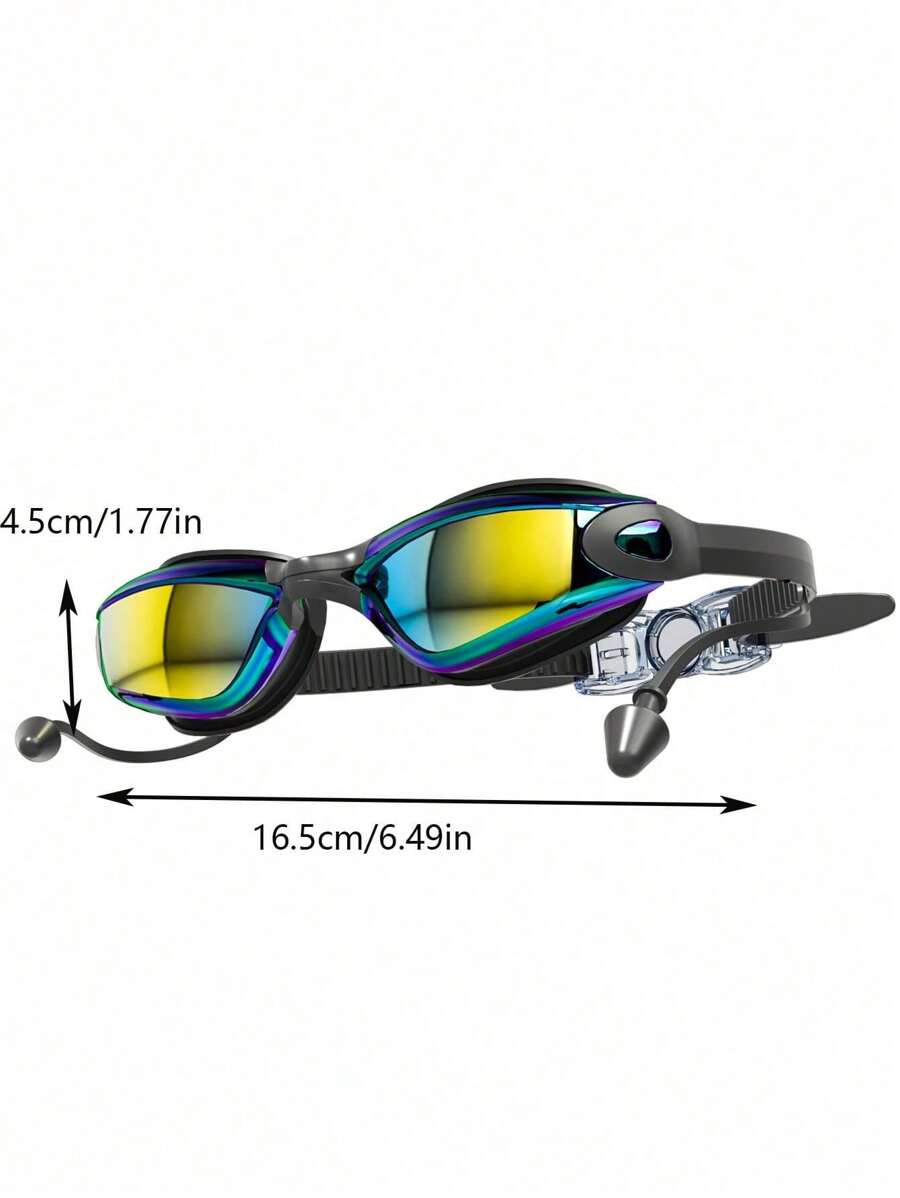 1pc White Adult Swimming Goggles, 180-Degree Panoramic View, Anti-Fog ...