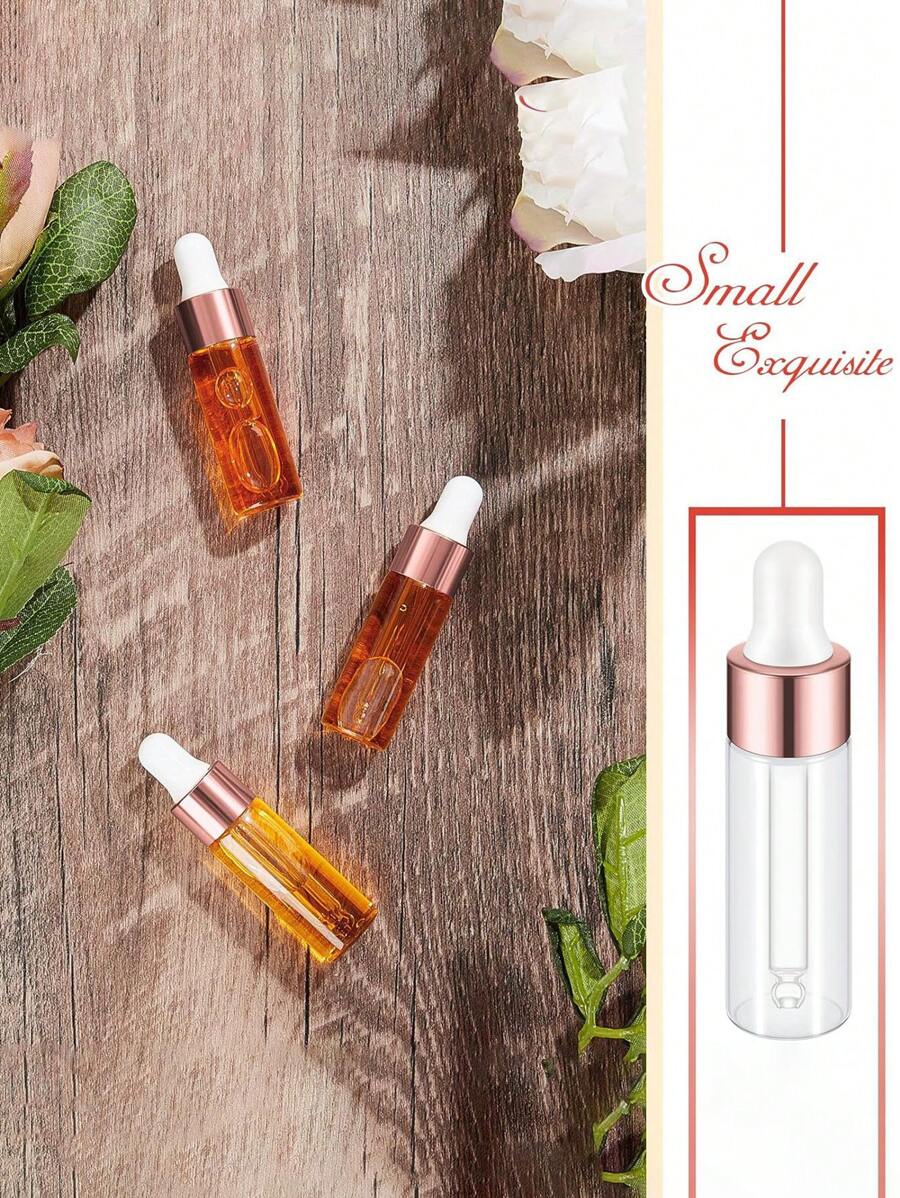1 Pc/3 Pcs/5 Pcs 10ml Glass Essential Oil Drip Bottle, Empty ...