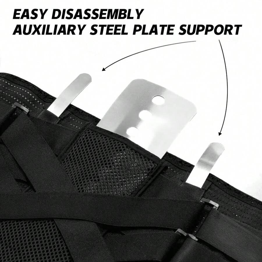 1pc Back Brace For Women Men With Ergonomic Curved Spine Support And ...