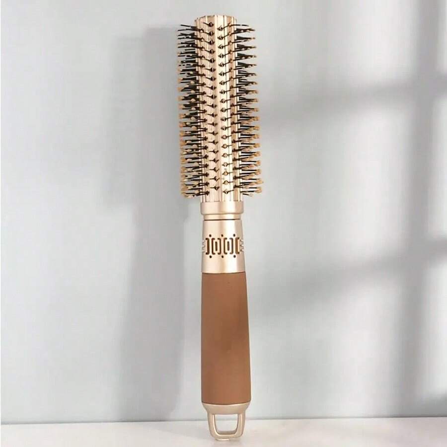 1pc Professional Gold Round Cylinder Hair Brush Roller Comb For ...