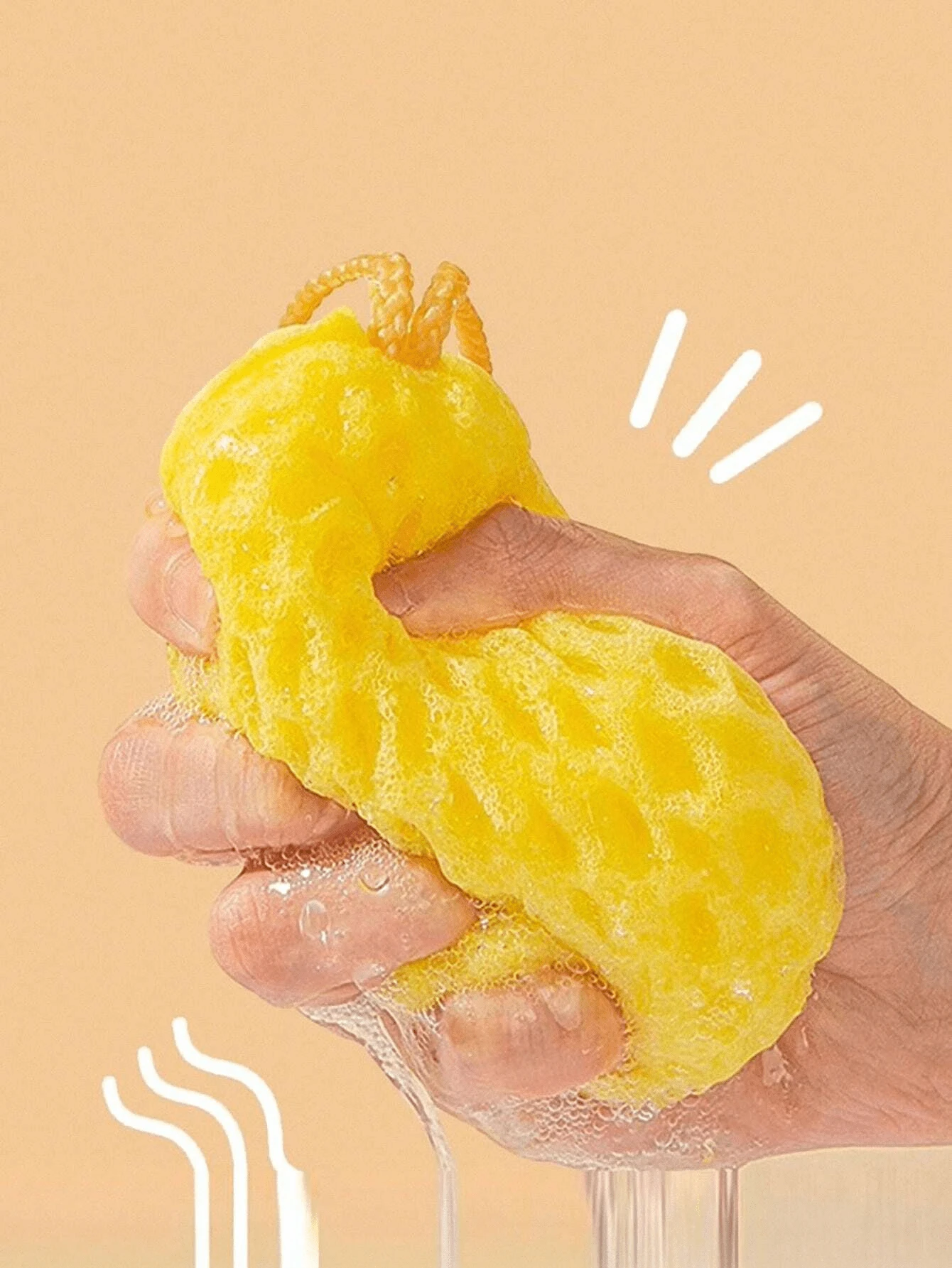 Cheese Shower Sponge Soft And Luxurious Bubble Beehive Bath Ball That ...