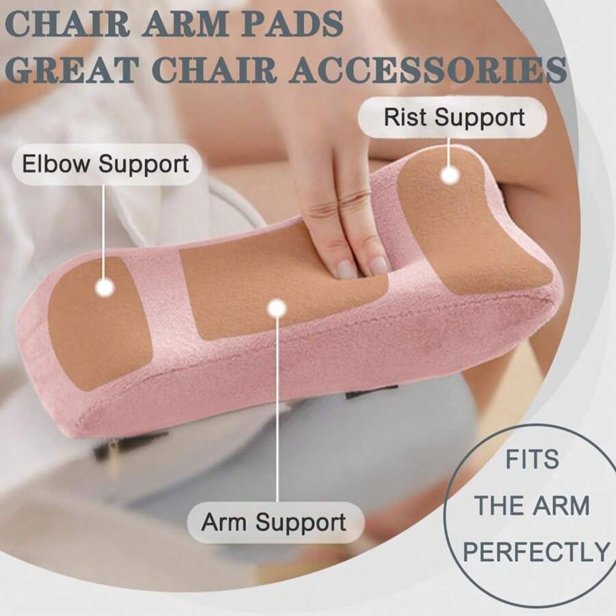 2 Pack Office Chair Armrest Pads Covers,Arm Rest Pad With Memory Foam ...