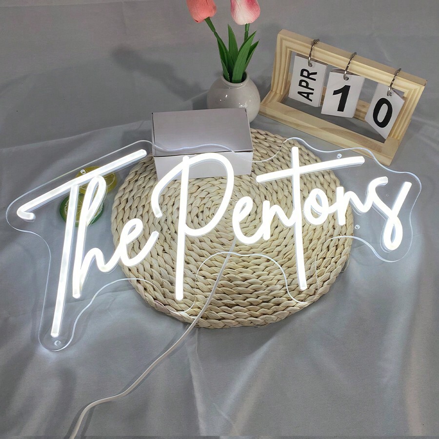 Placa de neon LED personalizada para decoração de parede, placa de neon ...