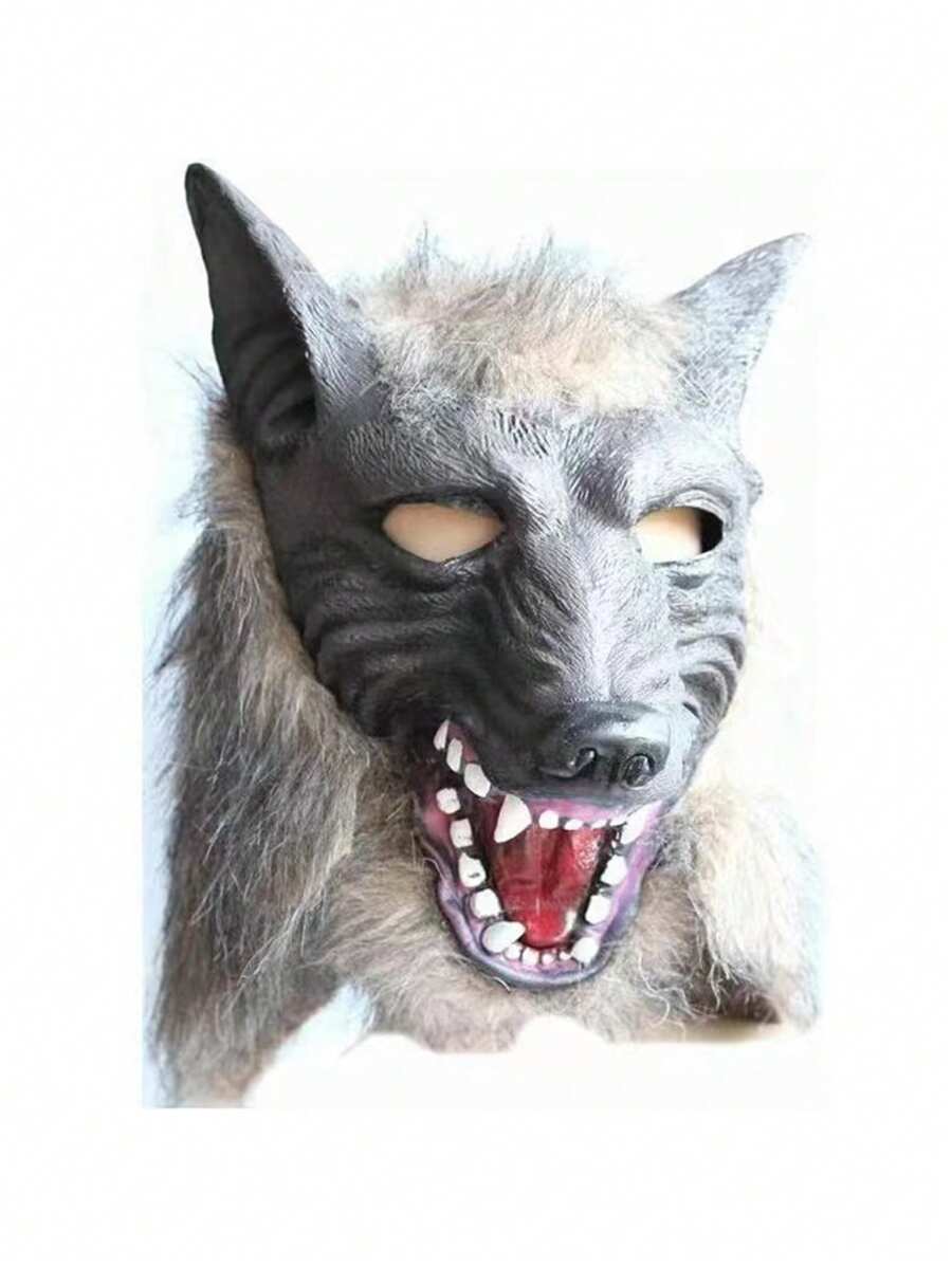 1pc Halloween Werewolf Mask, Scary Costume Party Prop - Full Head Wolf ...