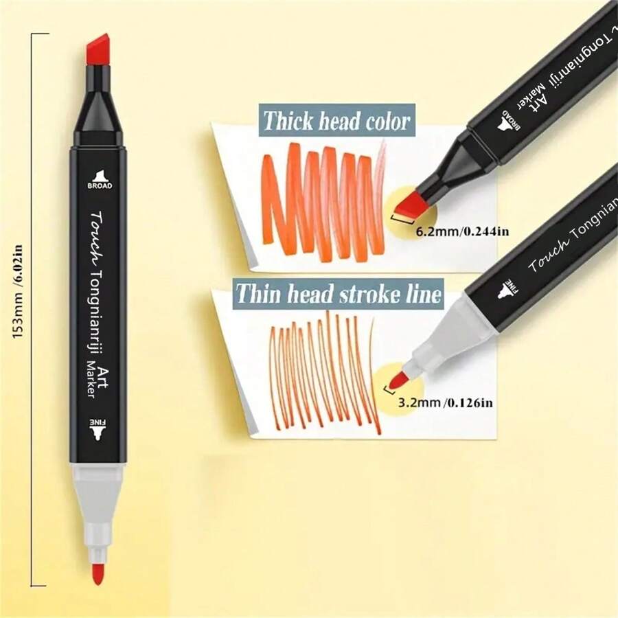 Ensemble de stylos marqueurs d'art pour dessiner, marqueurs à pointe ...