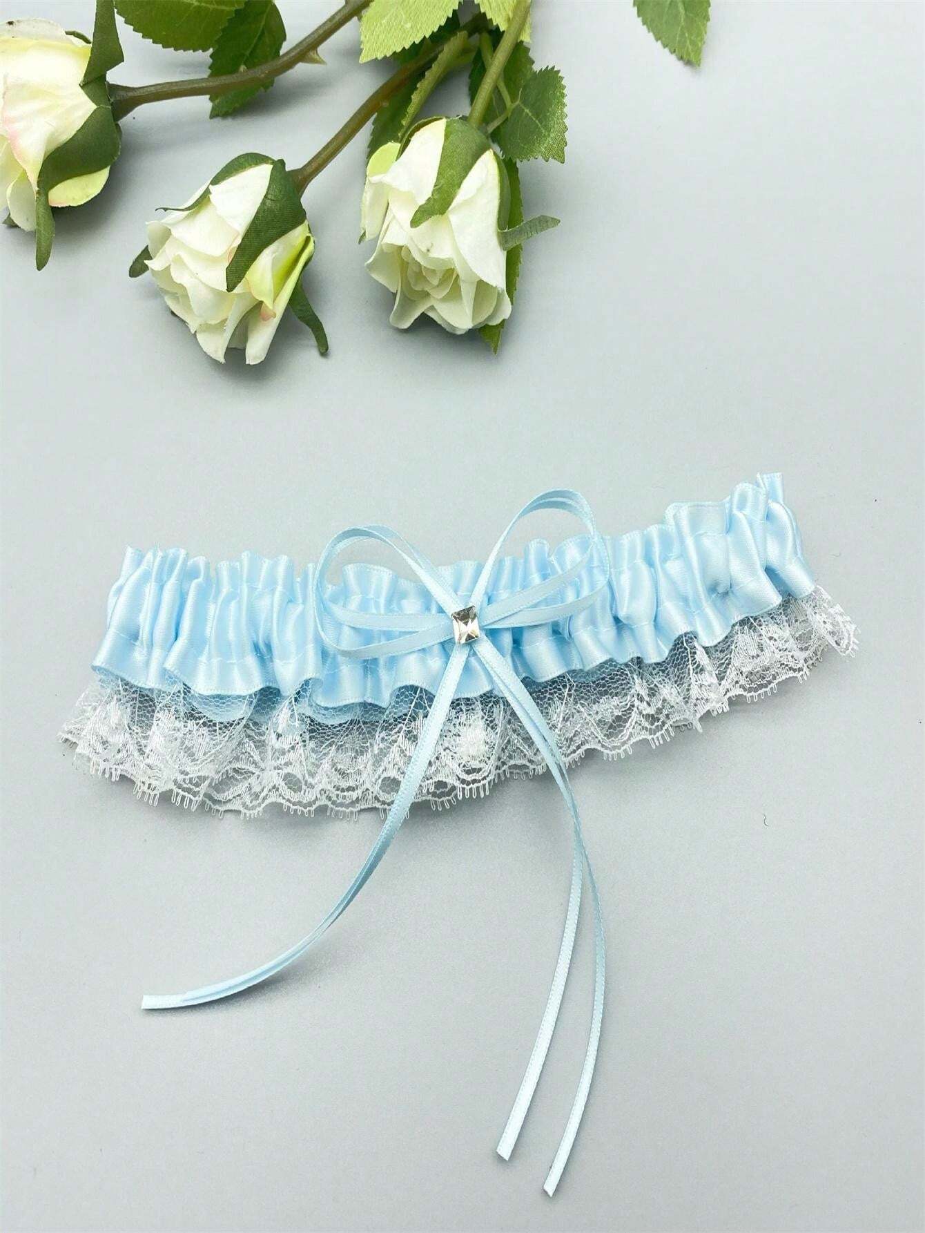 Satin Ribbon Bridal Garter, Wedding Accessory, Bridesmaid Leg Garter ...