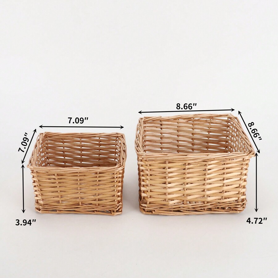 Handwoven Wicker Storage Cubes Shelf Baskets For Organizing | SHEIN EUR