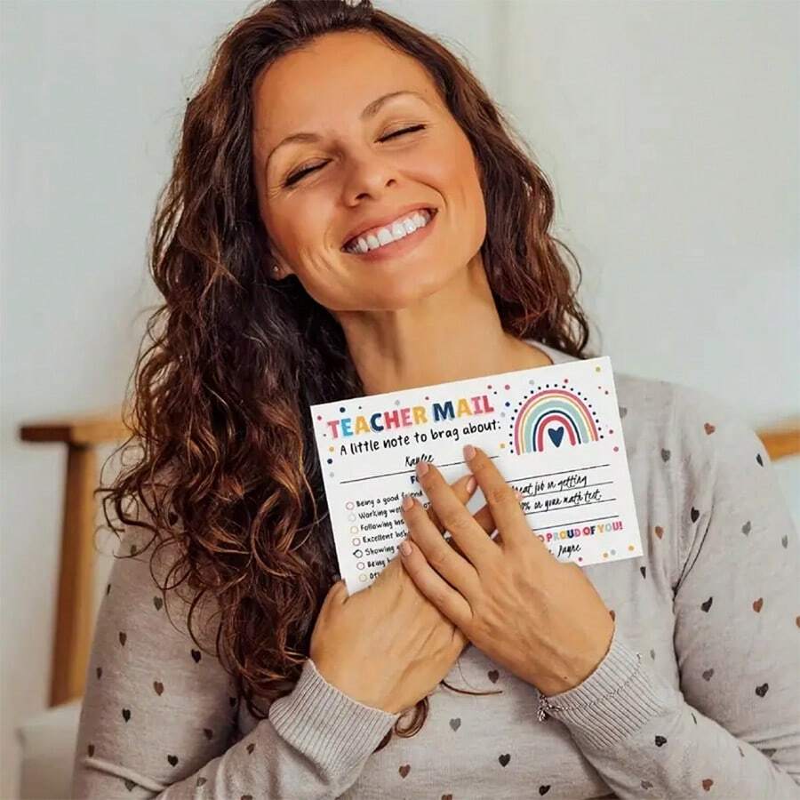 3pcs Posipova Rainbow Teacher Motivation Card - Positive Behavior ...