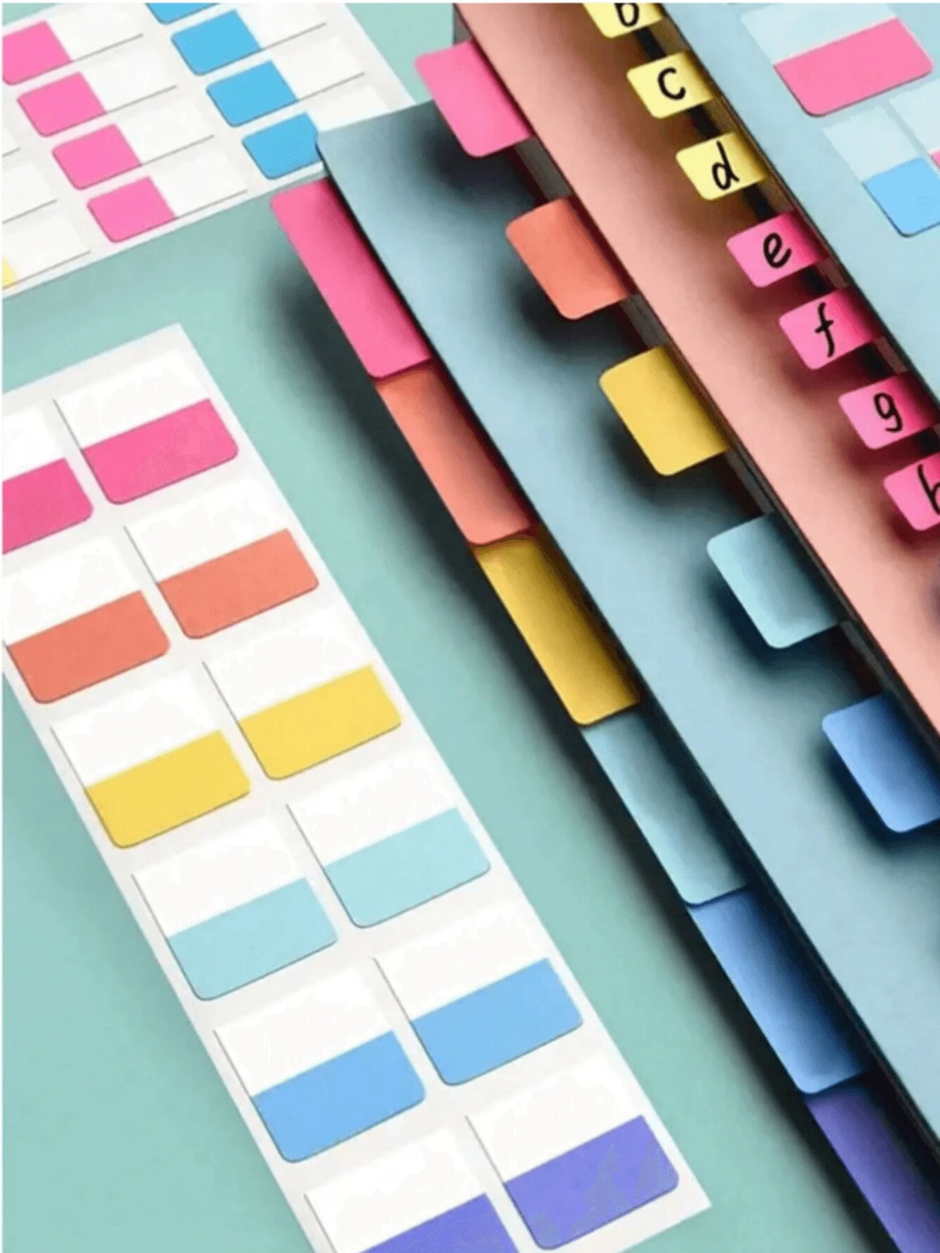 10 Sheets, 120pcs Simple Fluorescent Color Writable, Semi-Transparent ...