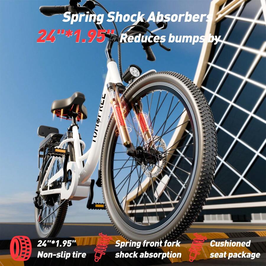 Tomofree CS20 Electric Bike For Adults, 22MPH 50 Miles Range 500W Motor ...