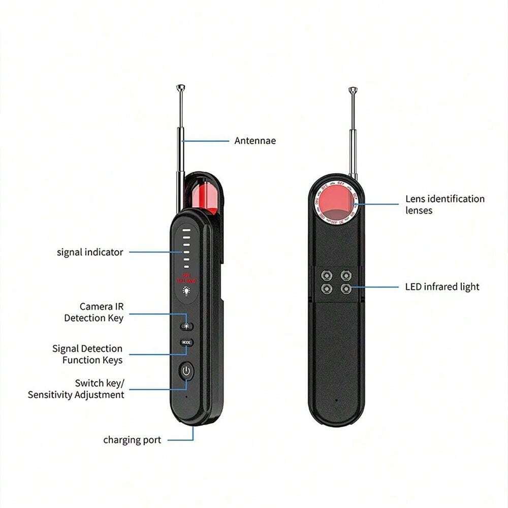 T01 Anti-Spy Camera Detector Wireless WiFi Signal Detector Anti-Theft ...