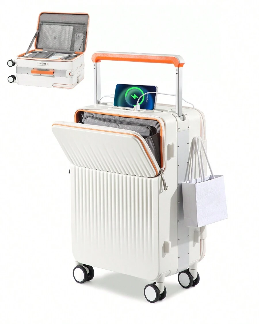 Joyway Joyway Luggage PC Front-Opening Suitcase With Spinner Wheels ...