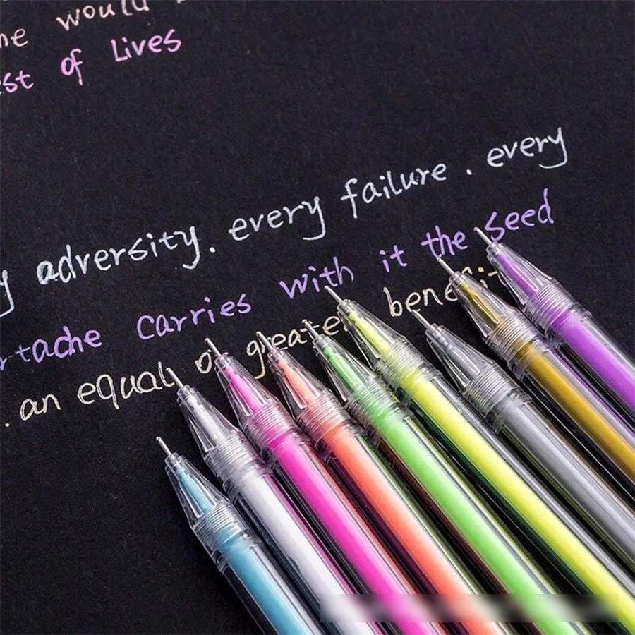 12-Color DIY Photo Album Highlighter Pens, 0.5mm Fine Tip Marker Pens ...