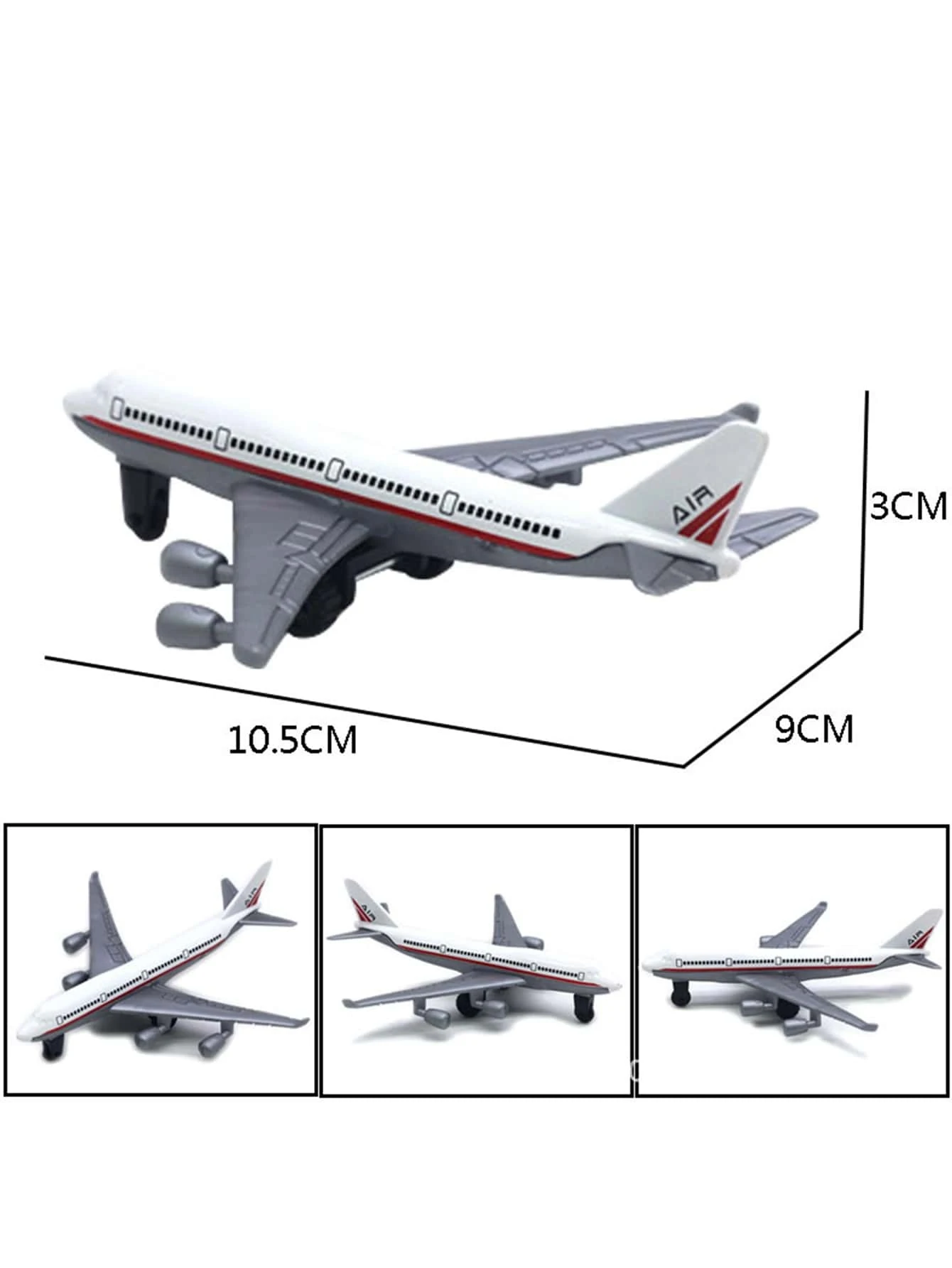 A Simulated Alloy Thrust Airplane Model Toy, Ornament, Holiday Gift ...