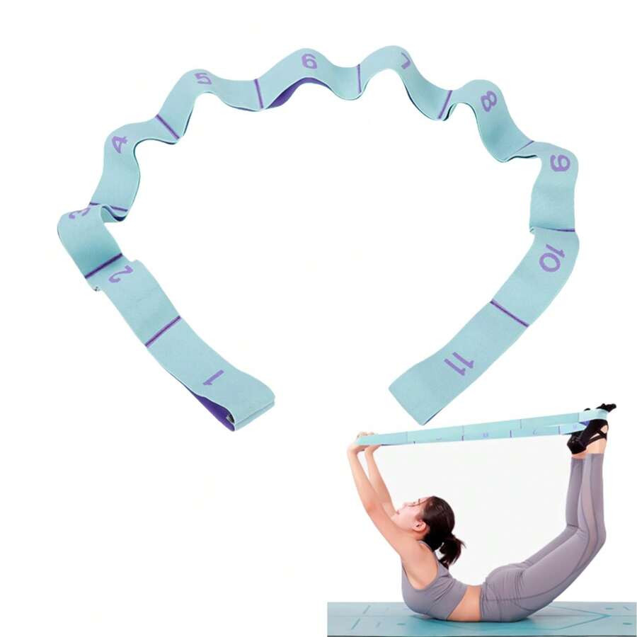 1pc Yoga Stretch Band, Exercise Band With 11 Loops, Yoga Stretch Band ...