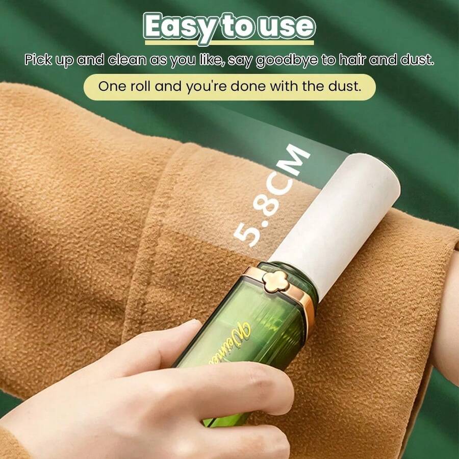 2pcs Tearable Roll Paper Sticky Roller Dust Wiper Pet Hair Clothes ...