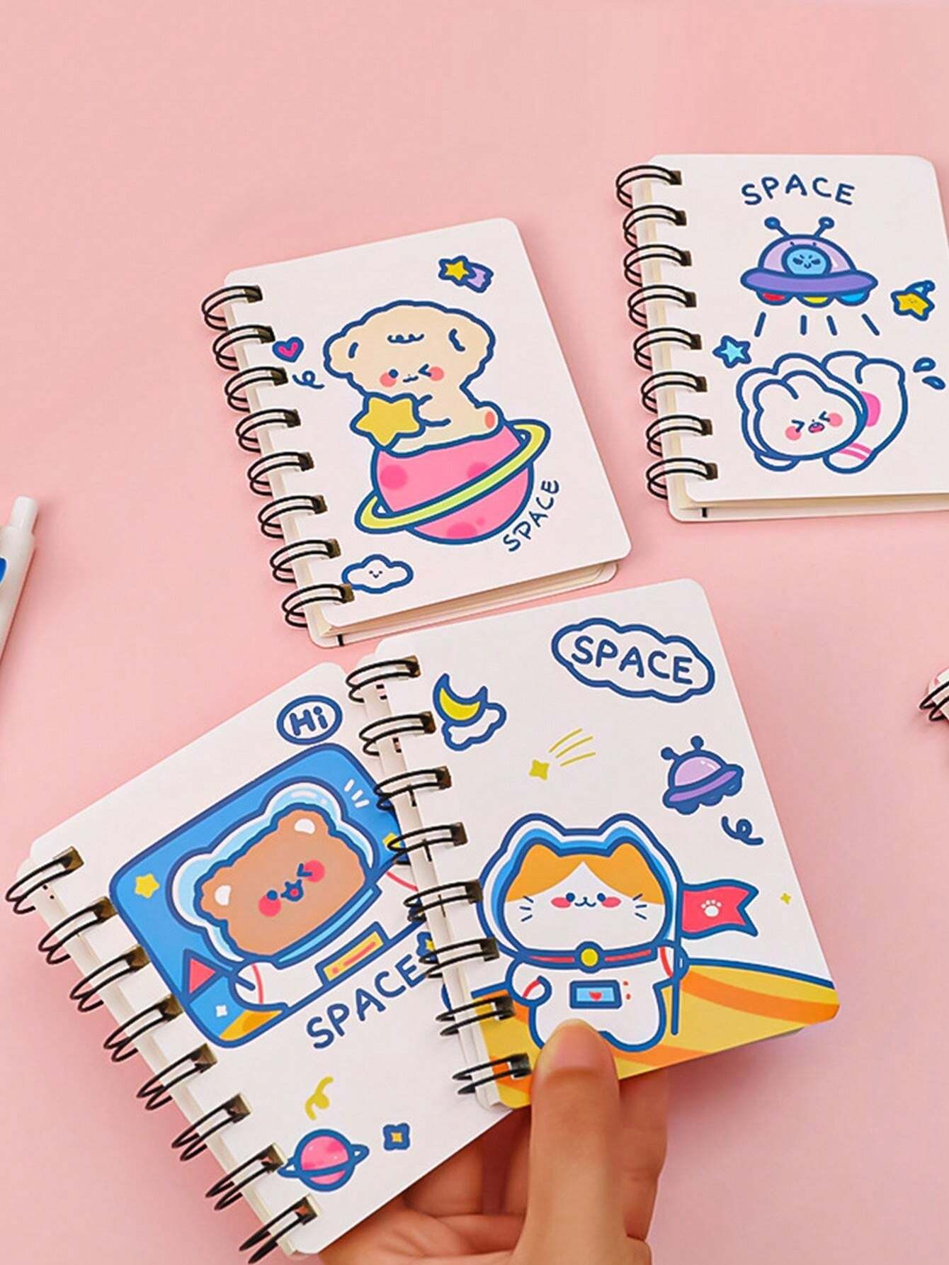 Flip Spiral Notebook, Portable Pocket Size Student Notepad, Mini A7 ...