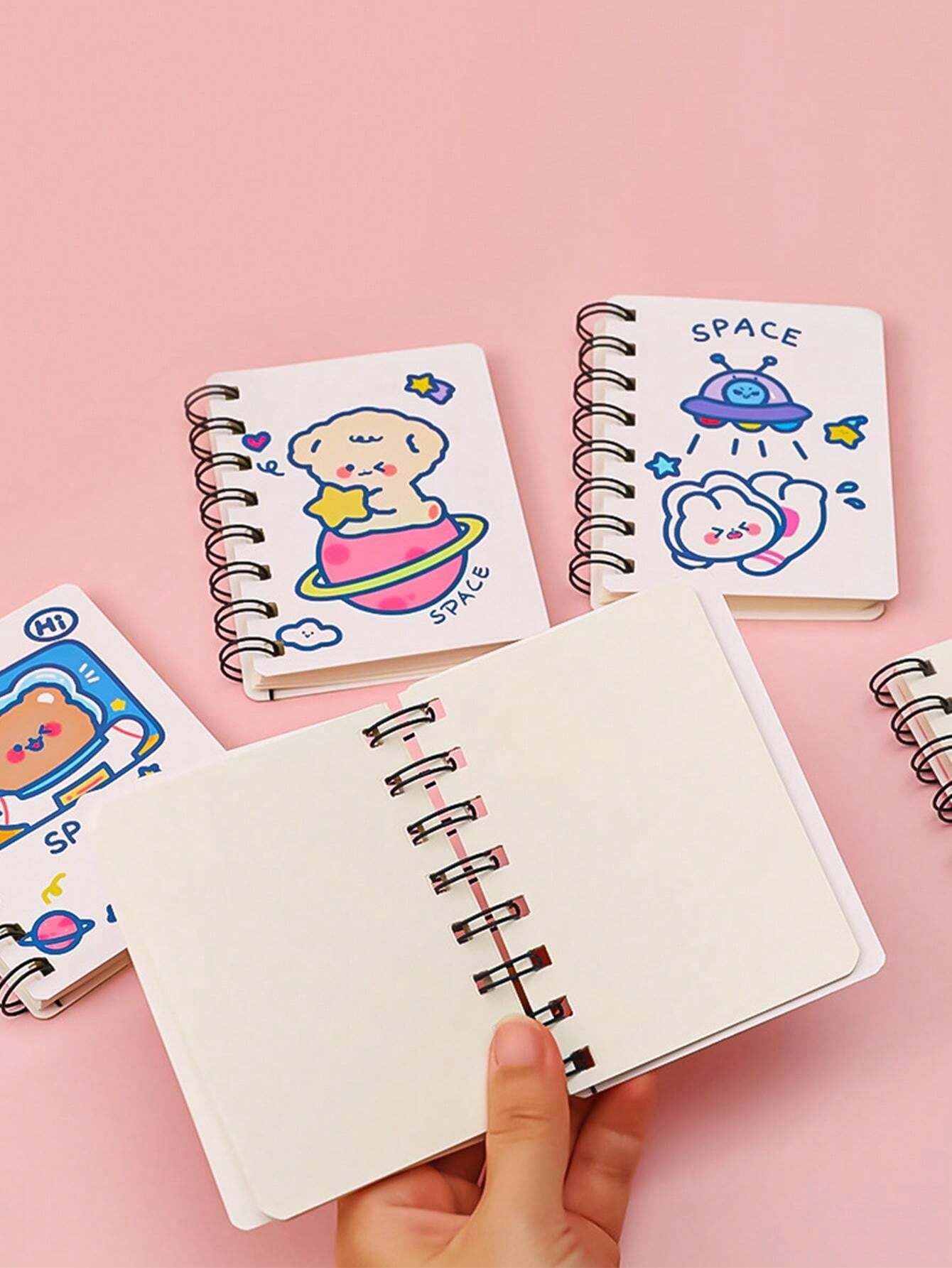 Flip Spiral Notebook, Portable Pocket Size Student Notepad, Mini A7 ...