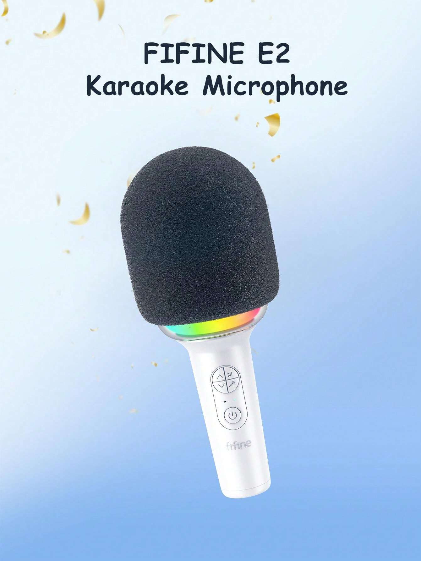 FIFINE Karaoke Microphone Bluetooth Wireless, Singing Microphone ...