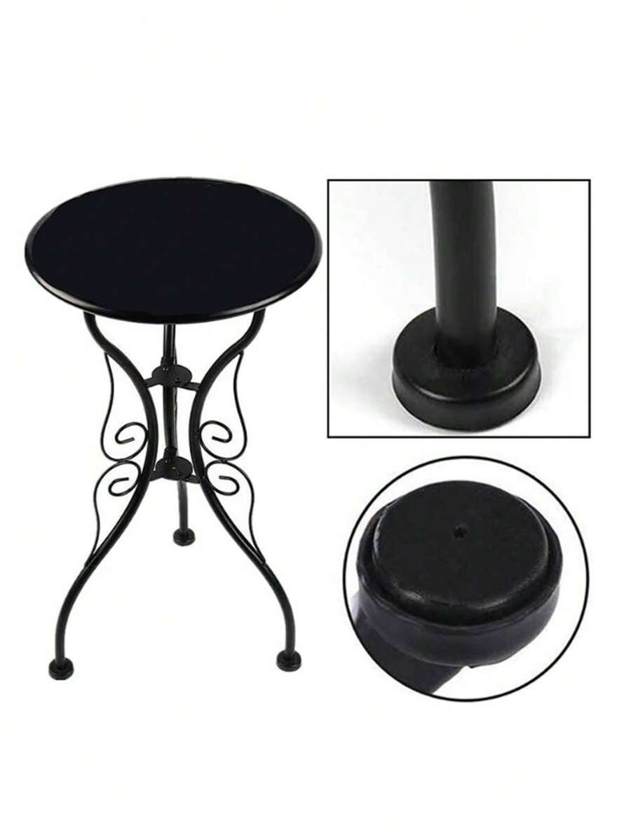 16pc Wrought Iron Patio Furniture Feet Caps 1-1/2 Inch Round Plastic ...