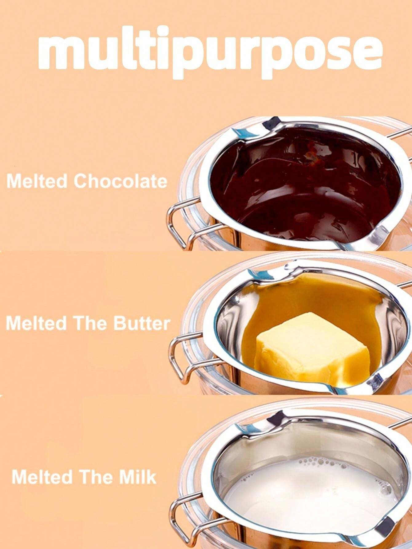 1pc Stainless Steel Melting Chocolate Pot, Butter Melting Furnace, Melt ...