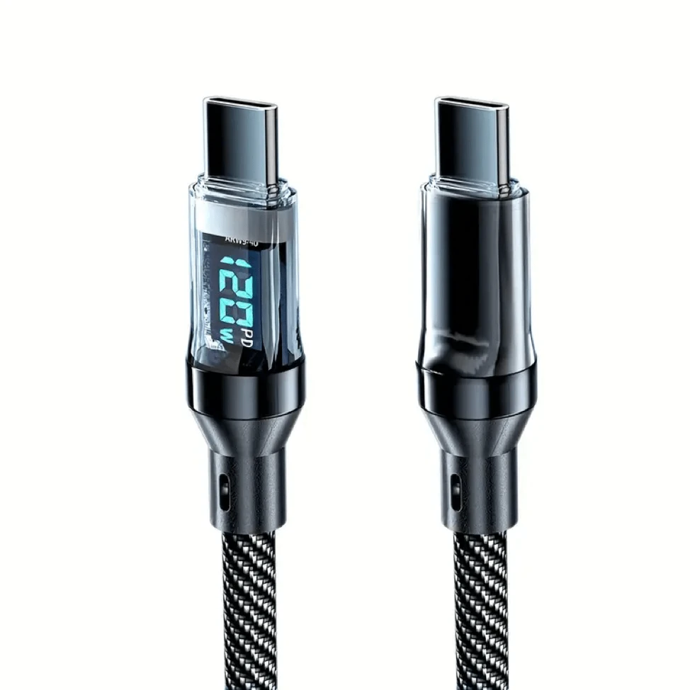 Eettvekd Cable de carga súper rápida de 120W 6A - Cable de carga USB tipo C de alta velocidad ...