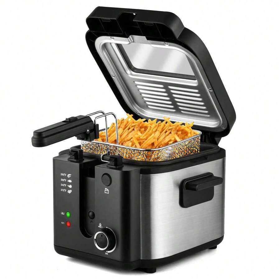 SUSTEAS Deep Fryer With Basket, 1500W Electric Deep Fryers For Home Use ...