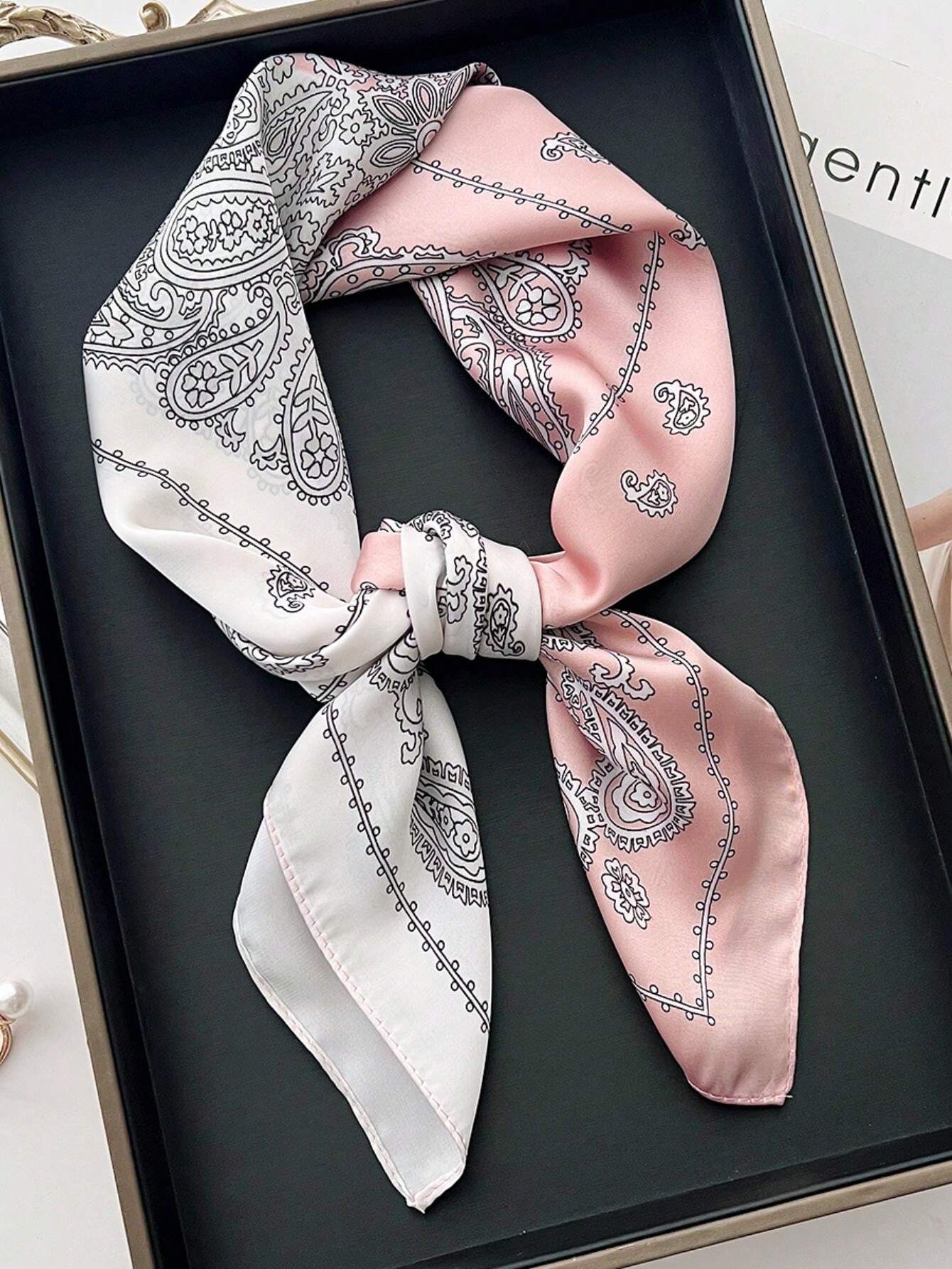 1 Pc 70cm Square Scarf Women Bandana Print Head Scarves Band Fashion ...