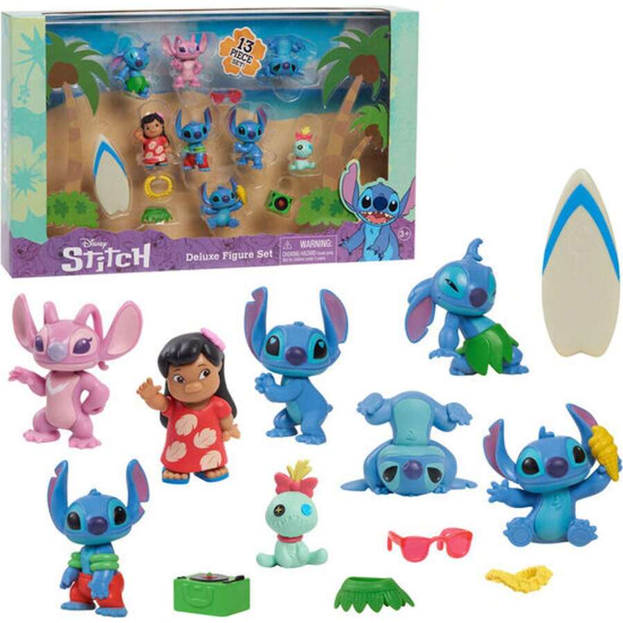 Disney | Blister de figuras Disney Stitch 6Cm - Blister de figuras de alta qualidade - Blister ...