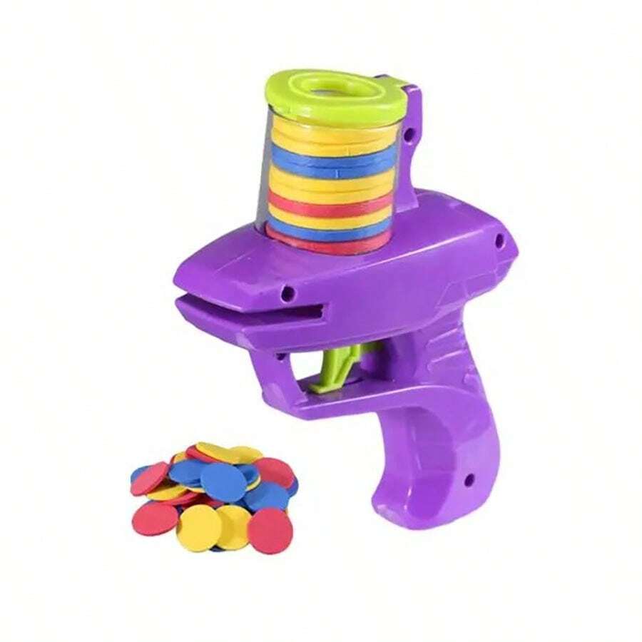 Turnip Gun Shooting Flying Disc Toy Soft Projectile Foam Flying Disc ...